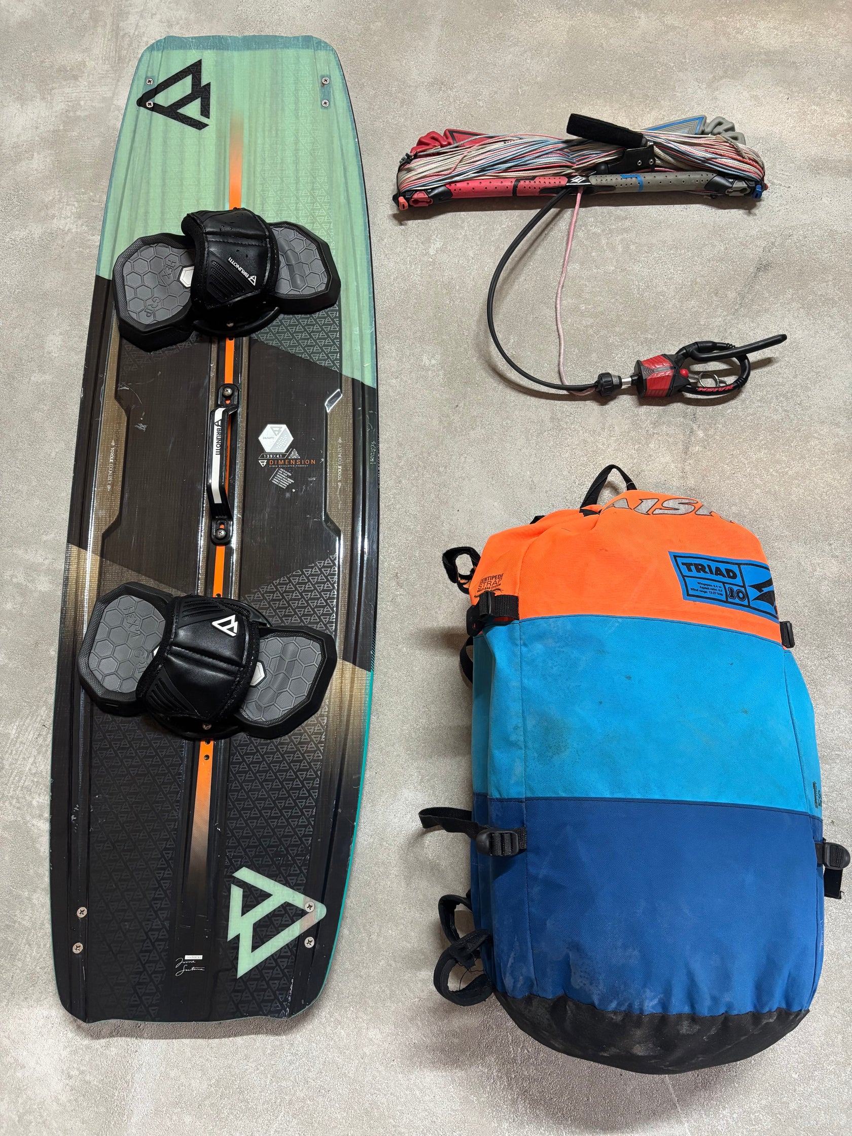 Naish Triad 10m + Brunotti Dimension 139x41 + Naish ATB 55 Bar – DE ...